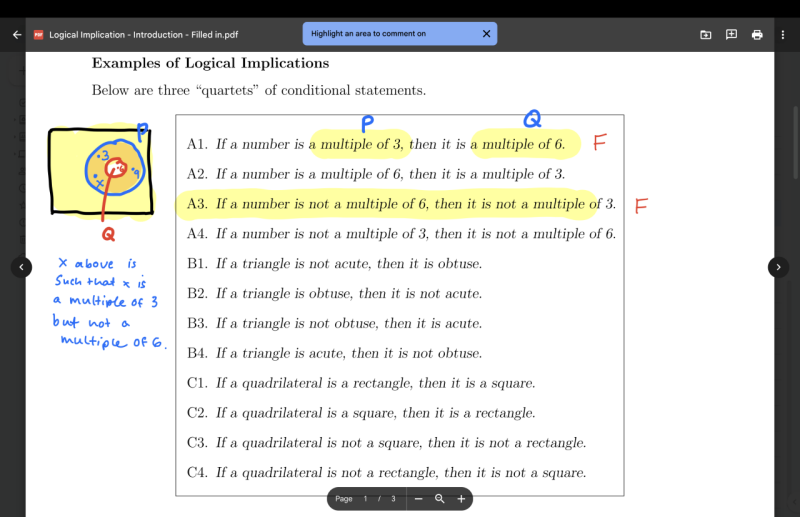 Logical Implication | Department of Mathematics | Virginia Tech